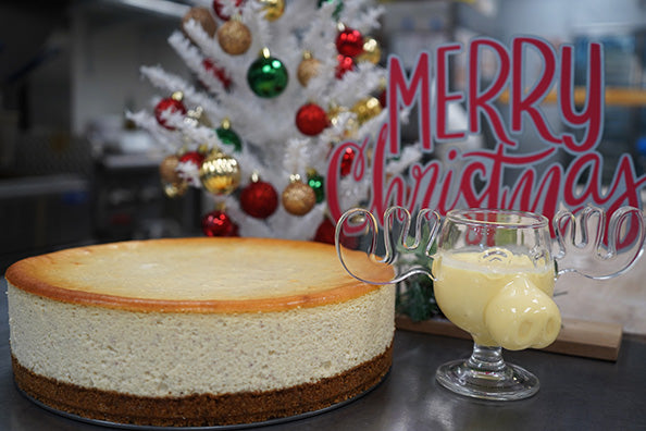 FREE Holiday Recipe: Joey's Eggnog Cheesecake – Carlo's Pizza